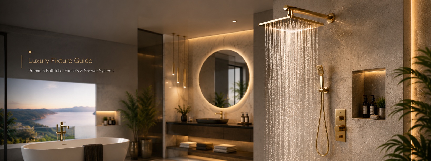 Luxury Bathroom Fixtures Guide 2026: Premium Bathtubs, Shower Systems ...